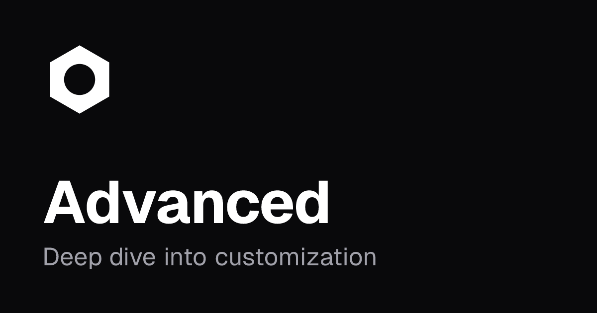 Advanced | Tool UI