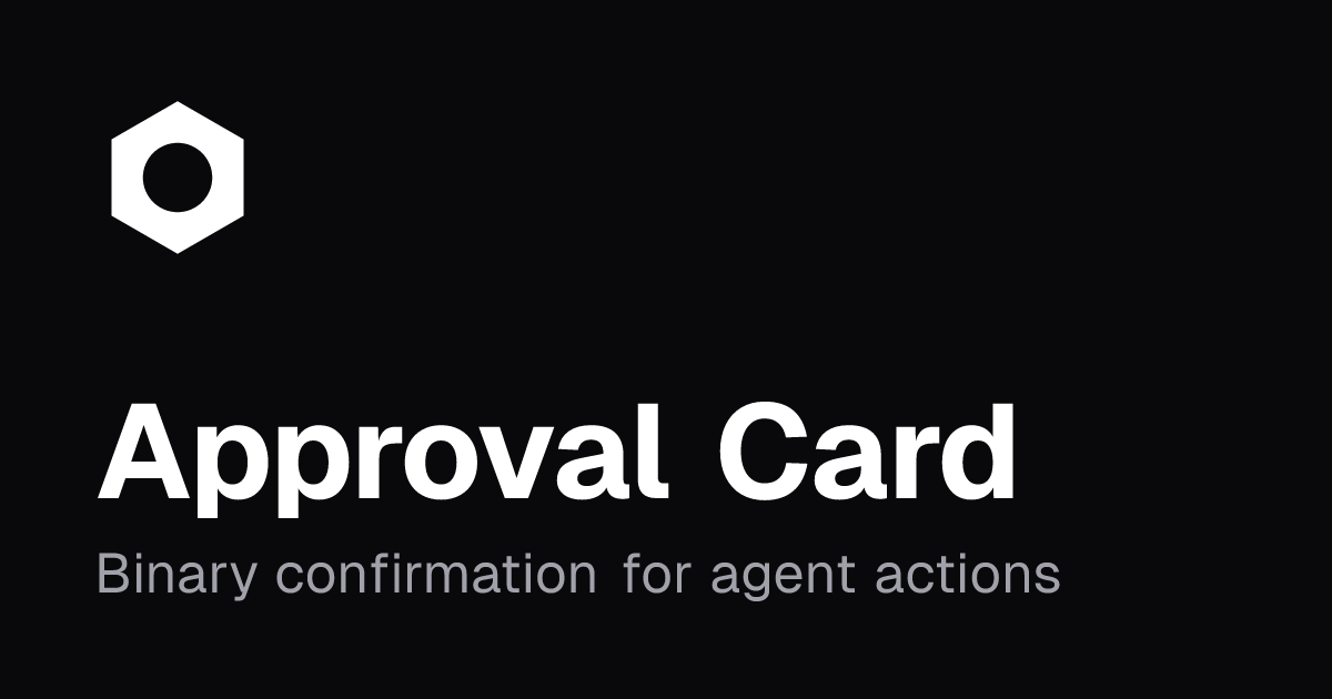 Approval Card | Tool UI