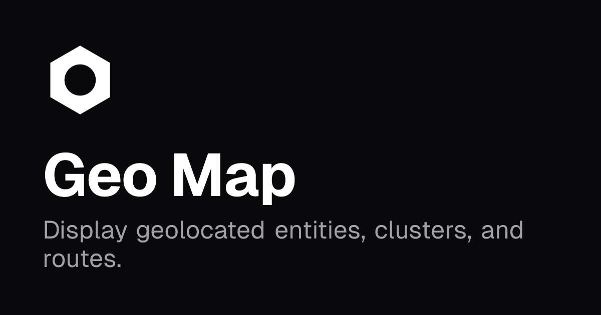 Geo Map | Tool UI