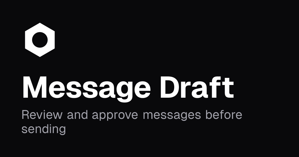 Message Draft | Tool UI