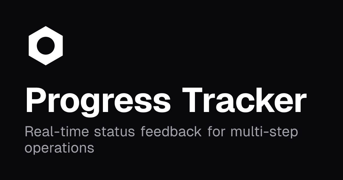 Progress Tracker | Tool UI