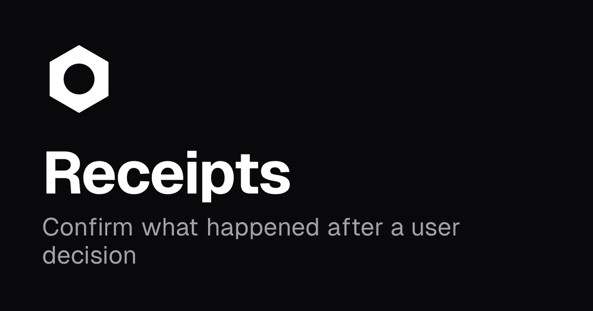 Receipts | Tool UI